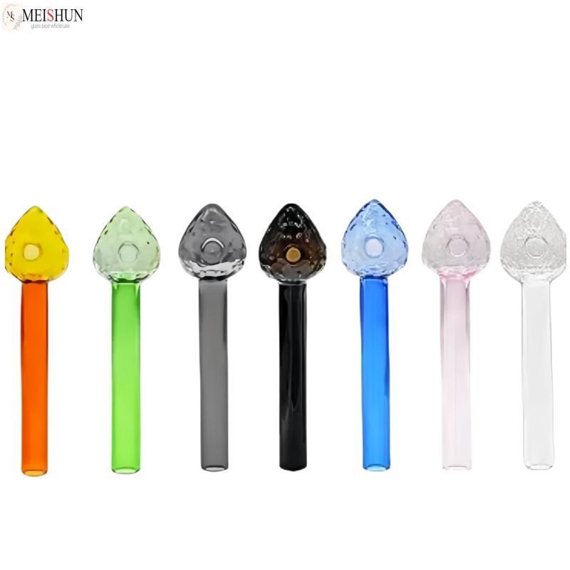 Wholesale 4 Inches Mini Strawberry Oil Burner Pipe