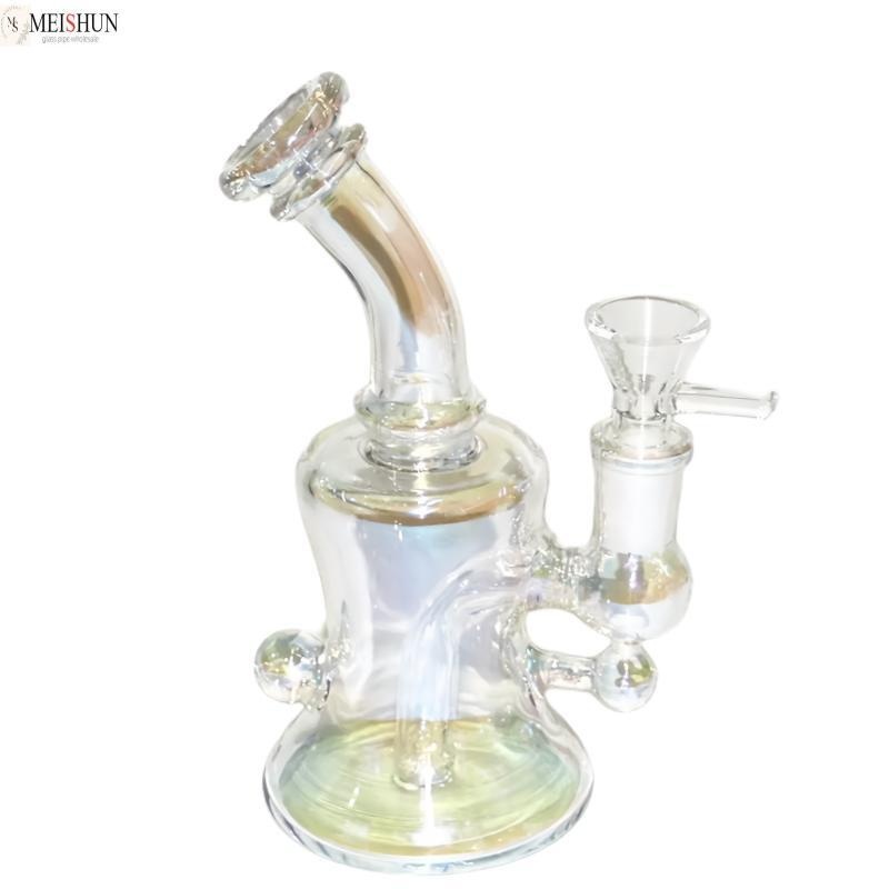Iridescent Glass Bongs Mini DAB Rig Wholesale Supply