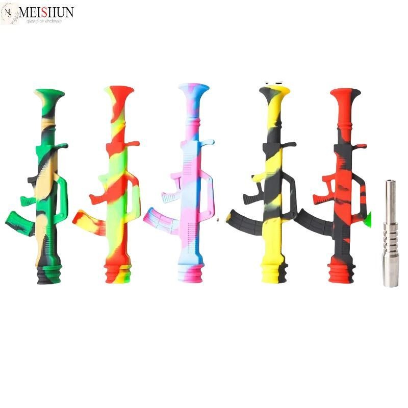 Wholesale Originality AK-47 Gun Shape Silicone Nectar collector Supply