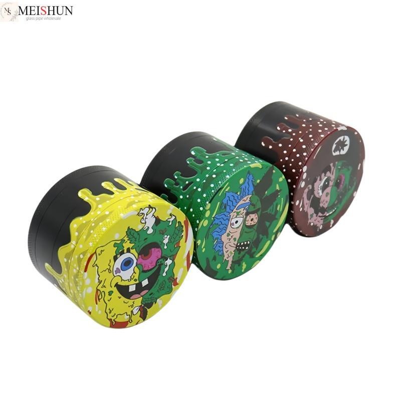 Wholesale Zinc Alloy 4-layer Colorful Weed Grinder