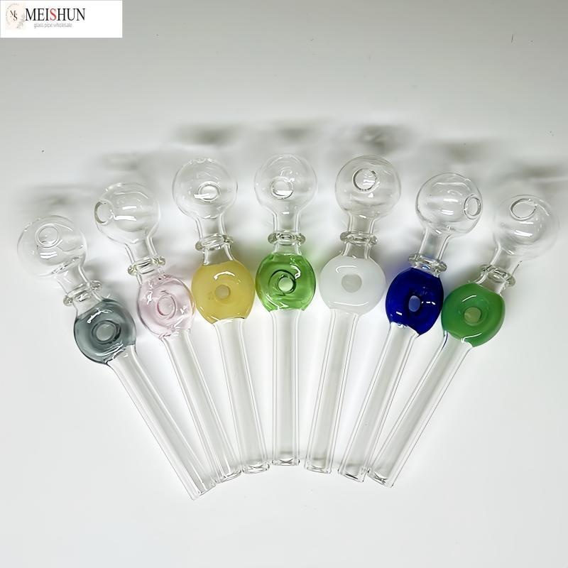 Exquisite Pyrex Glass Oil Burner Pipe (10 piece pack) Free Shipping