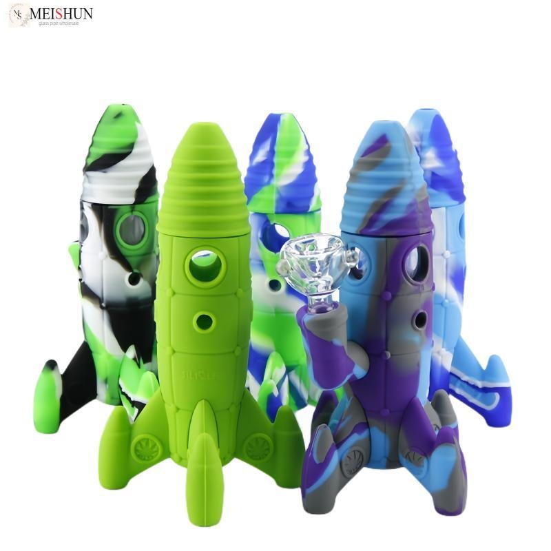 Small Rocket Ship Silicone Bong Wholesale Supply