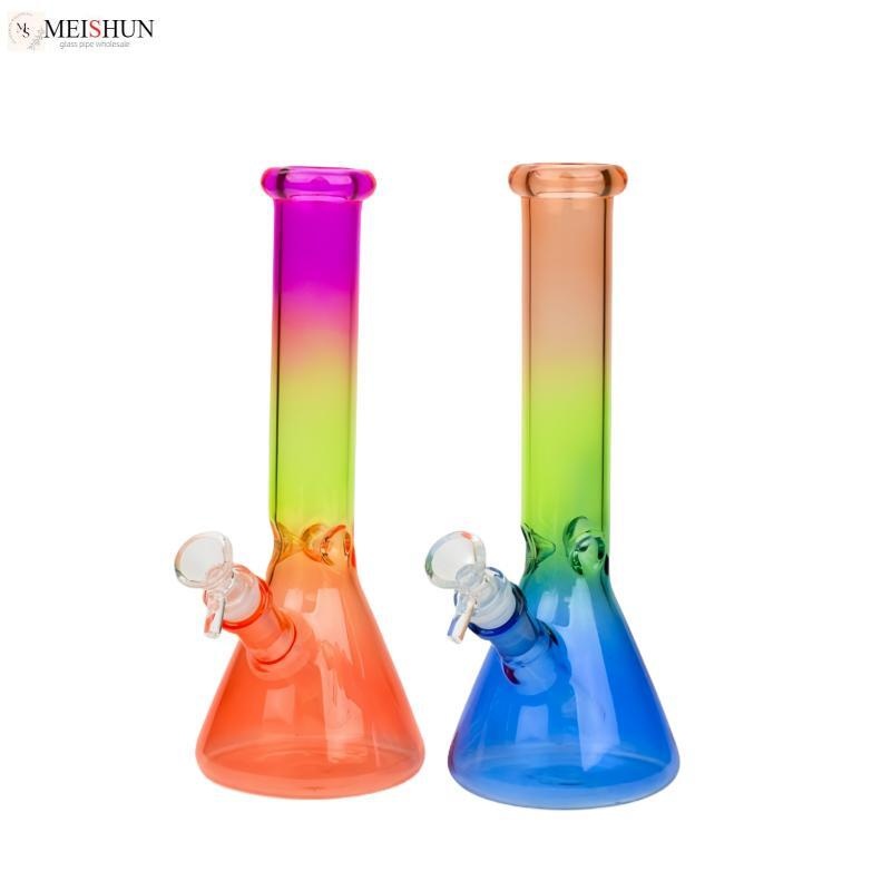 10inch Colourful Gradient Customizable Beaker Bong