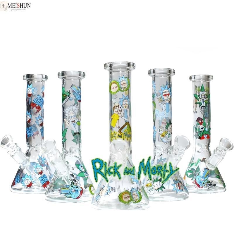 Wholesale 14 Inches Customizable Rick and Morty Glass Bong