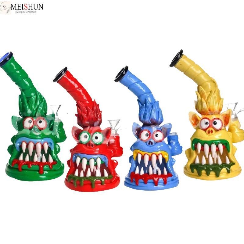 New 8.7 Inches 3D Hand Painted Monster Bong