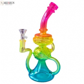 Rainbow Colorful DAB Rig Recycling Bong Wholesale Supply